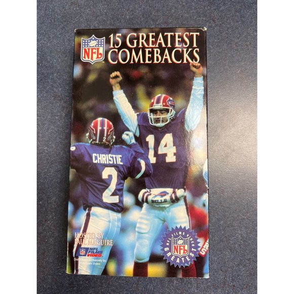 Media | Nfl 15 Greatest Comebacks Vhs Tape | Poshmark